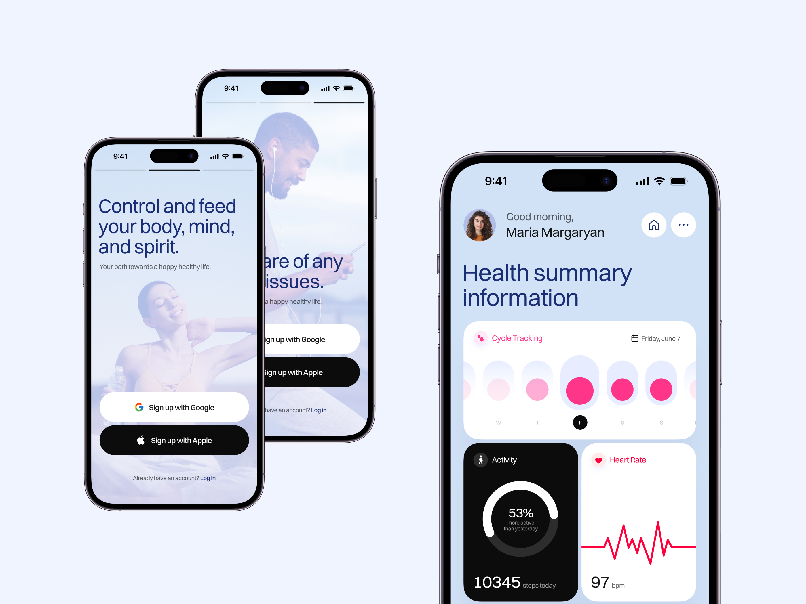 Health App Interface designs, themes, templates and downloadable ...