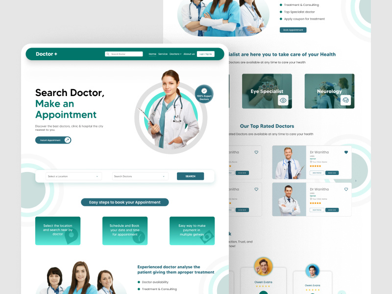 Doctor Appointment UI designs, themes, templates and downloadable ...