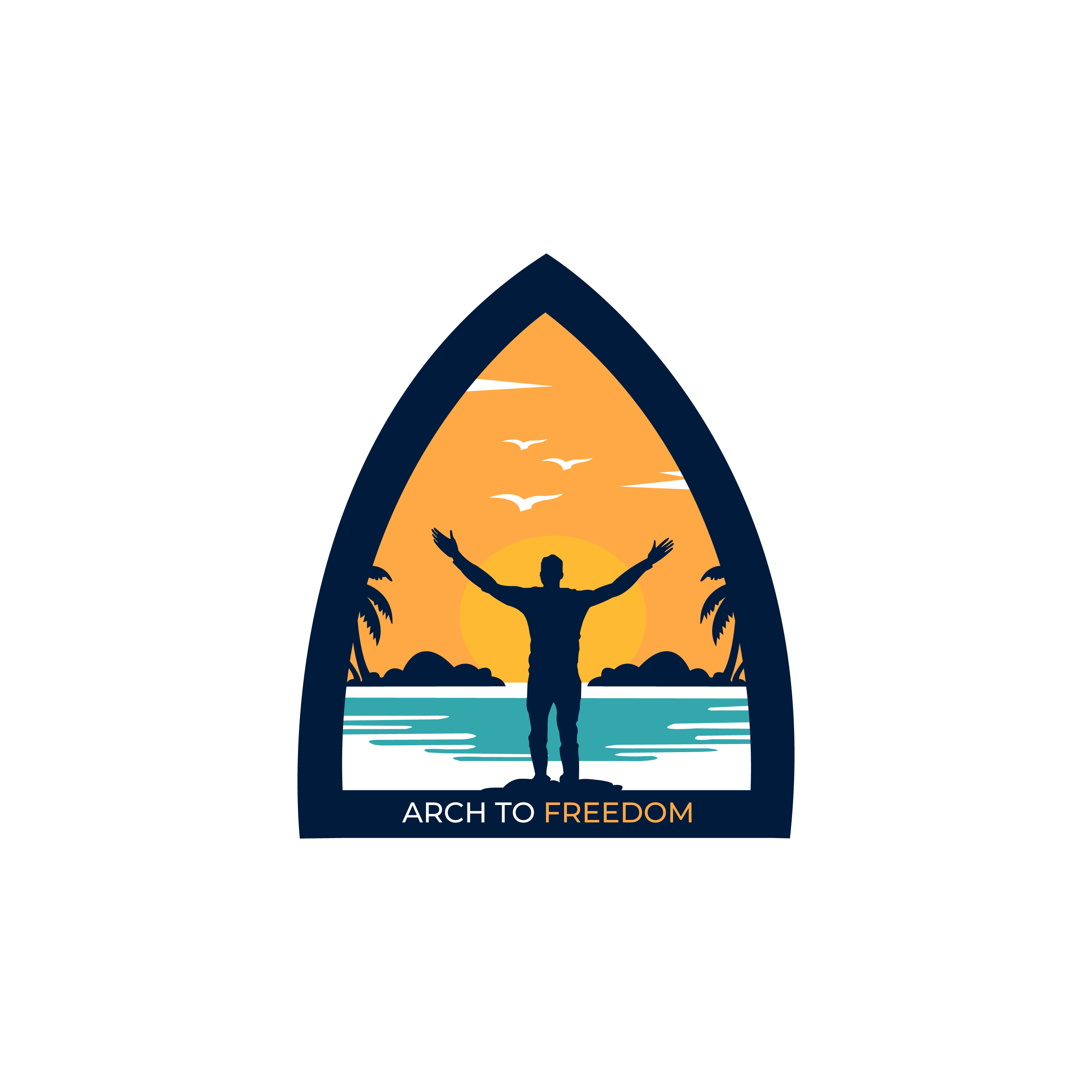 Arch to Freedom Logo Design by UX Farhad on Dribbble