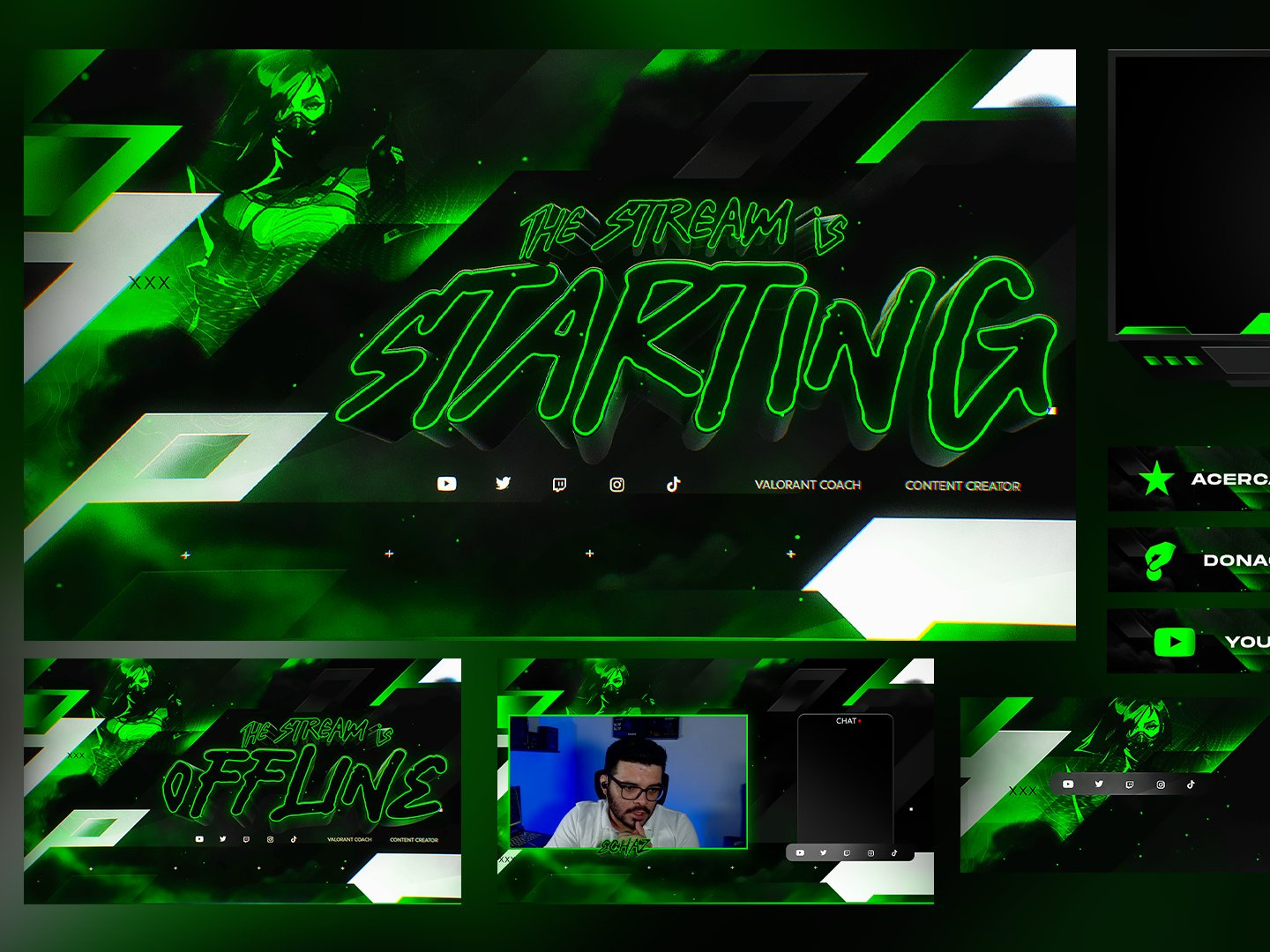 Twitch overlay by Excinus on Dribbble