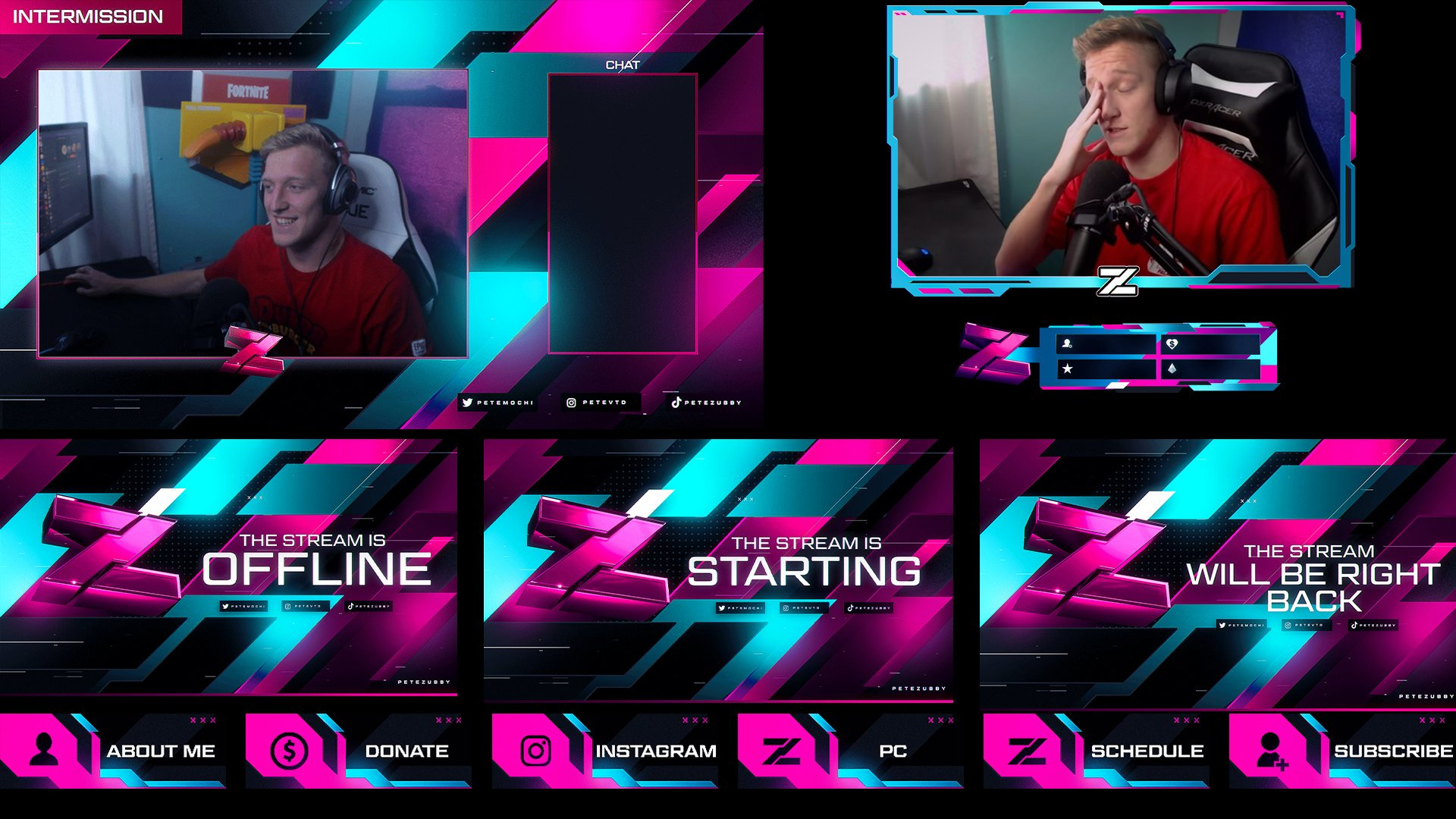 Twitch overlay by Excinus on Dribbble