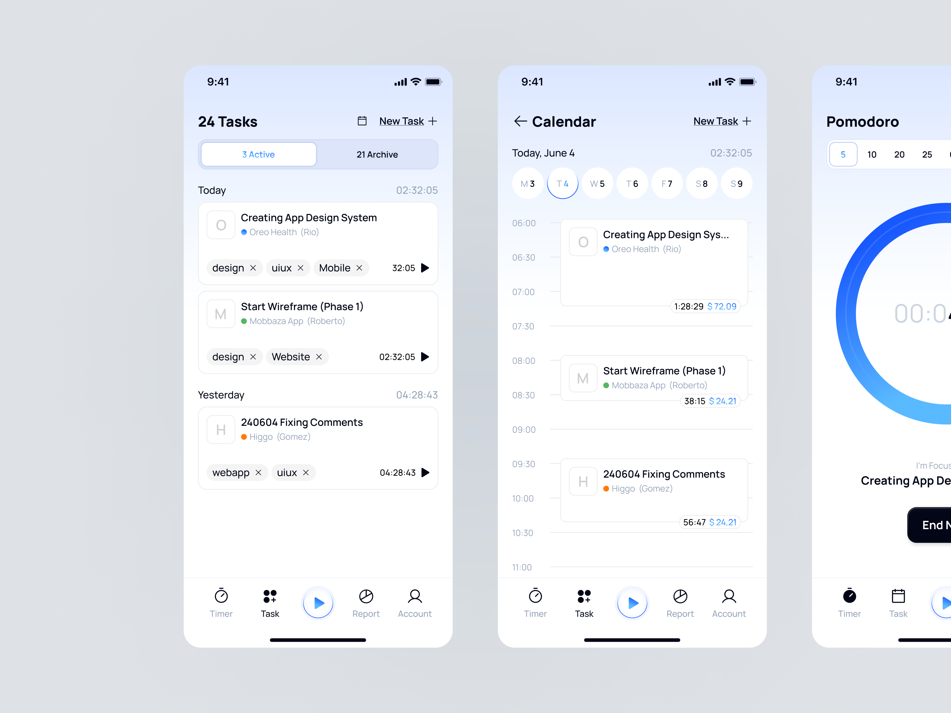 Browse thousands of Time Tracker images for design inspiration | Dribbble