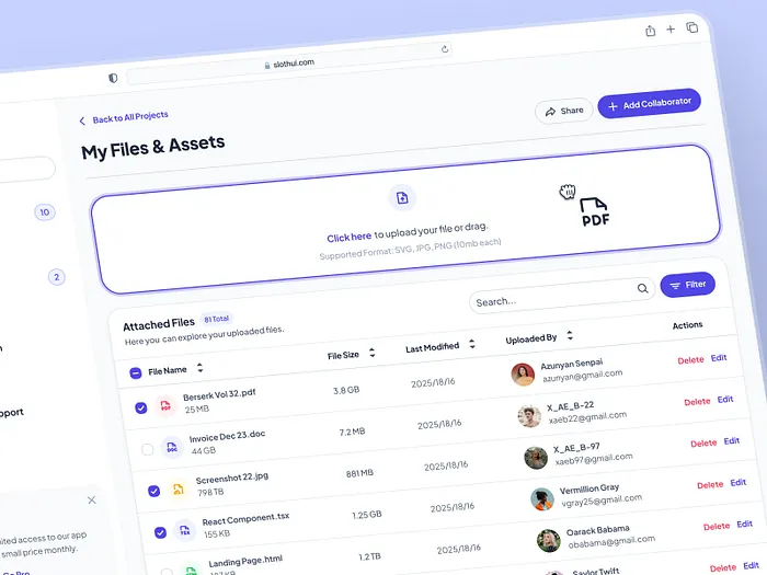 File Upload UI designs, themes, templates and downloadable graphic ...
