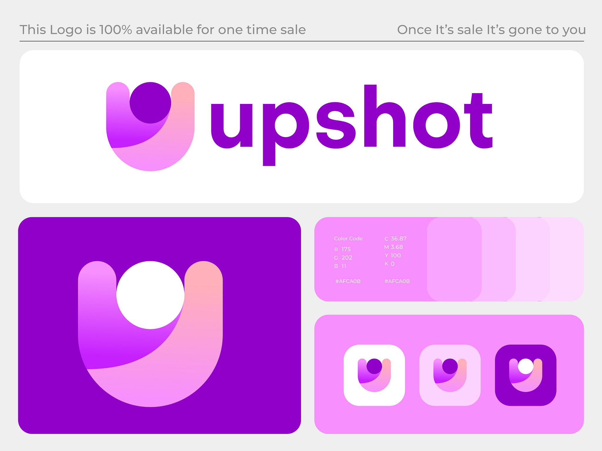 Modern colorful U letter logo design for sale by MA Rakib Khan ...