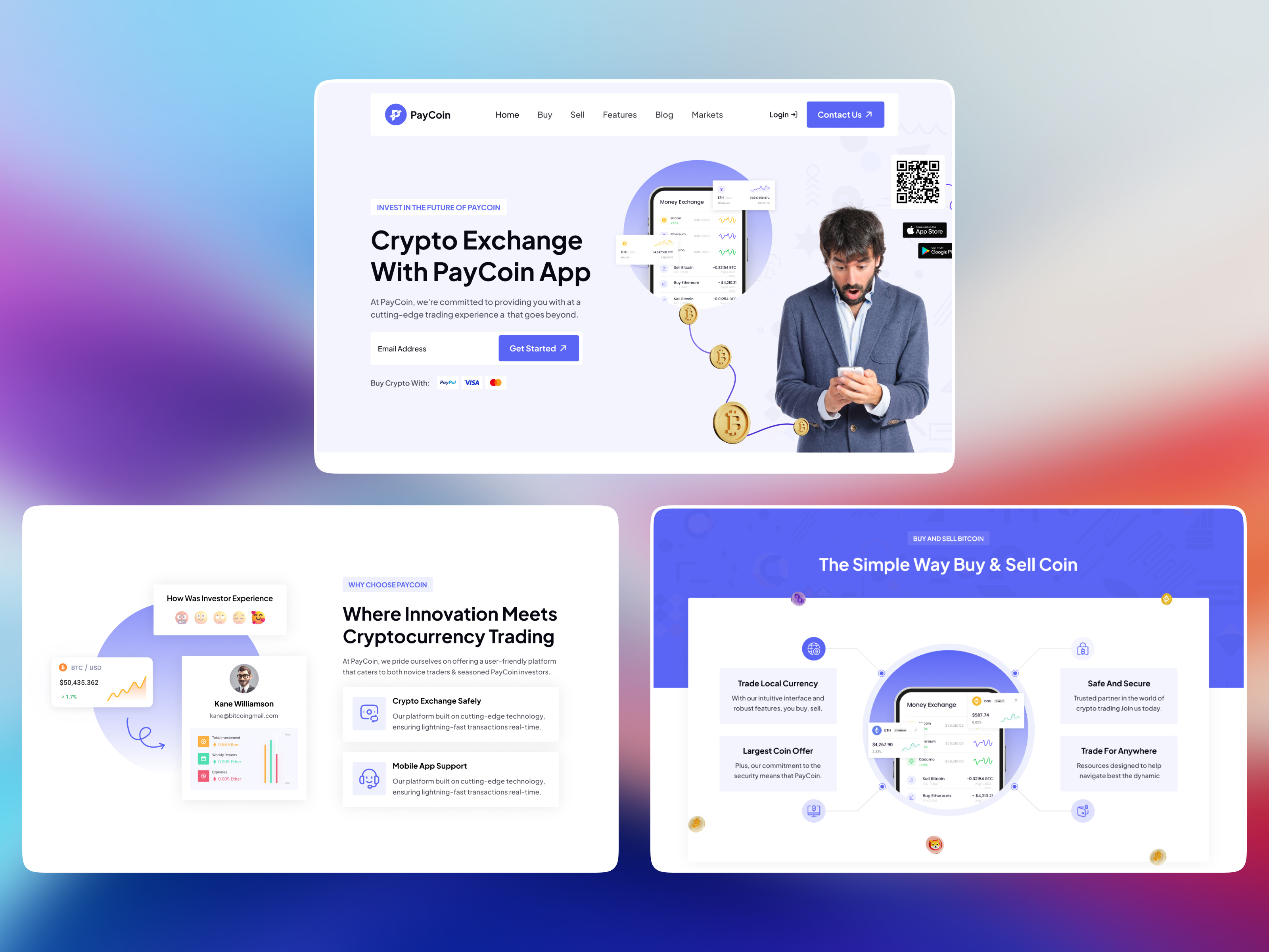 Crypto Exchange Landing Page by Ruhul Amin for FleexStudio | UI/UX ...