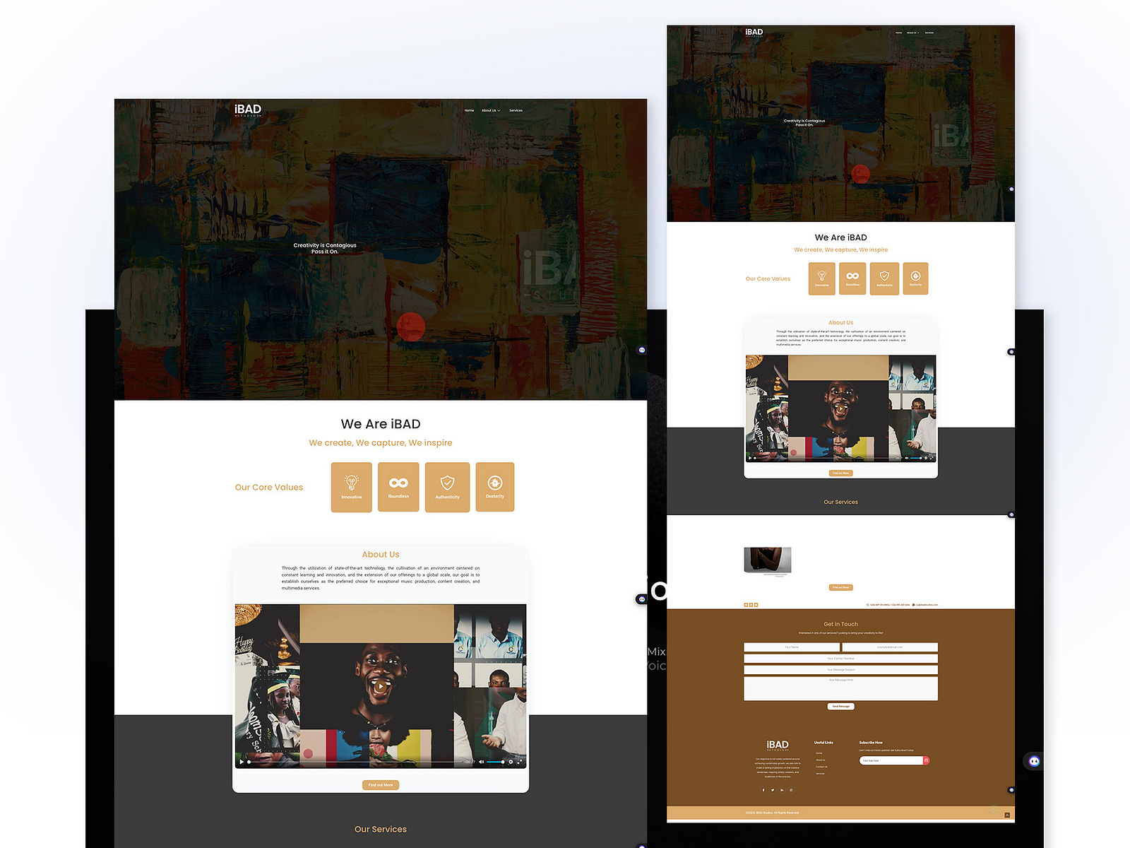 Studio Website Design by Nifesii on Dribbble