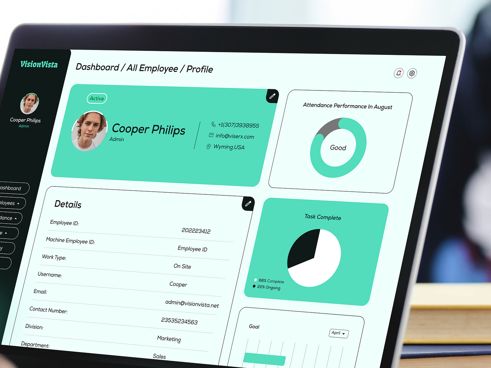 Innovative HRMS User Profile Page Design-VISER X by VISER X Creative ... Innovative HRMS User Profile Page Design-VISER X by VISER X Creative ...