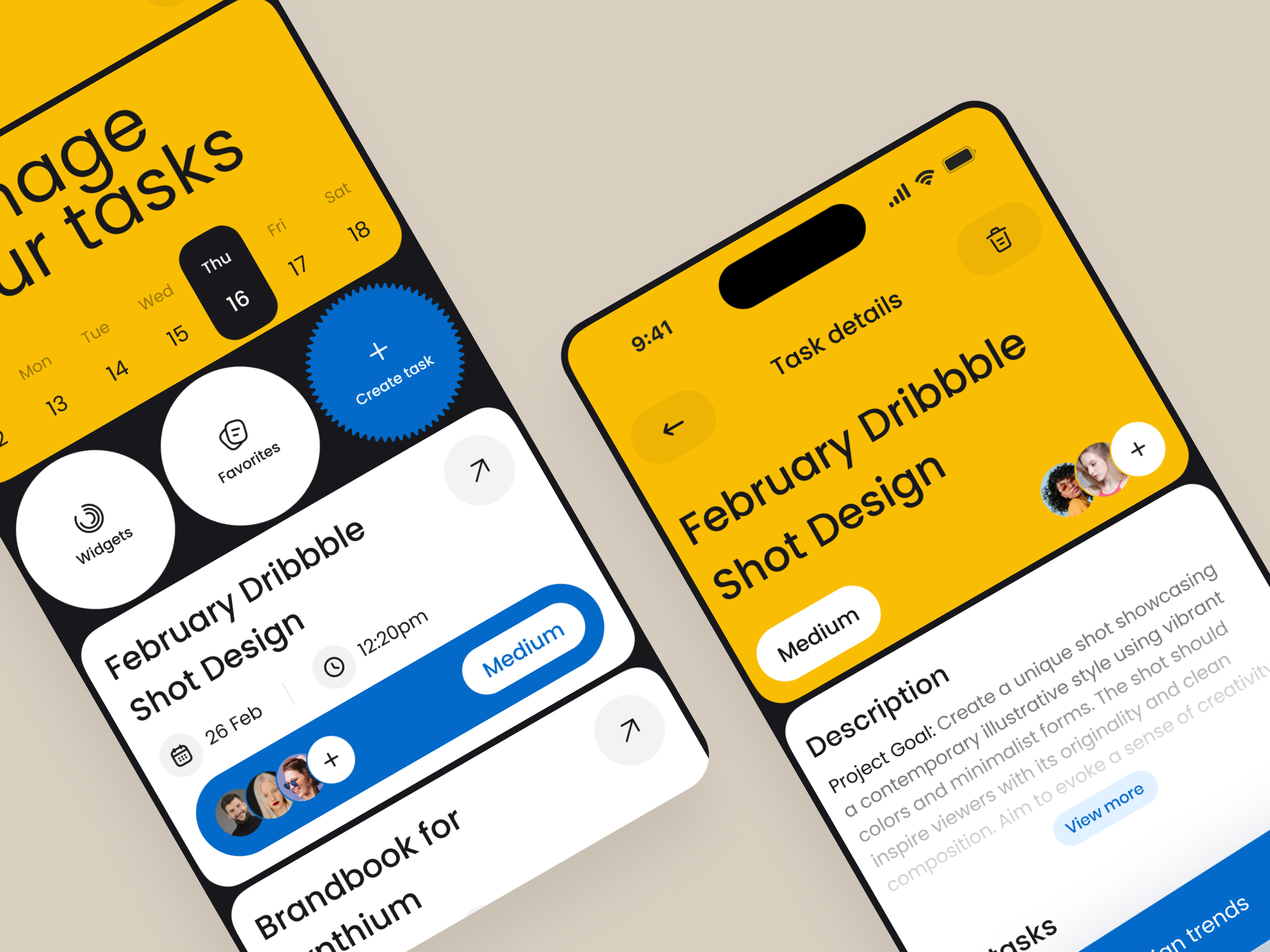 Task Tracking Mobile App by Dan on Dribbble