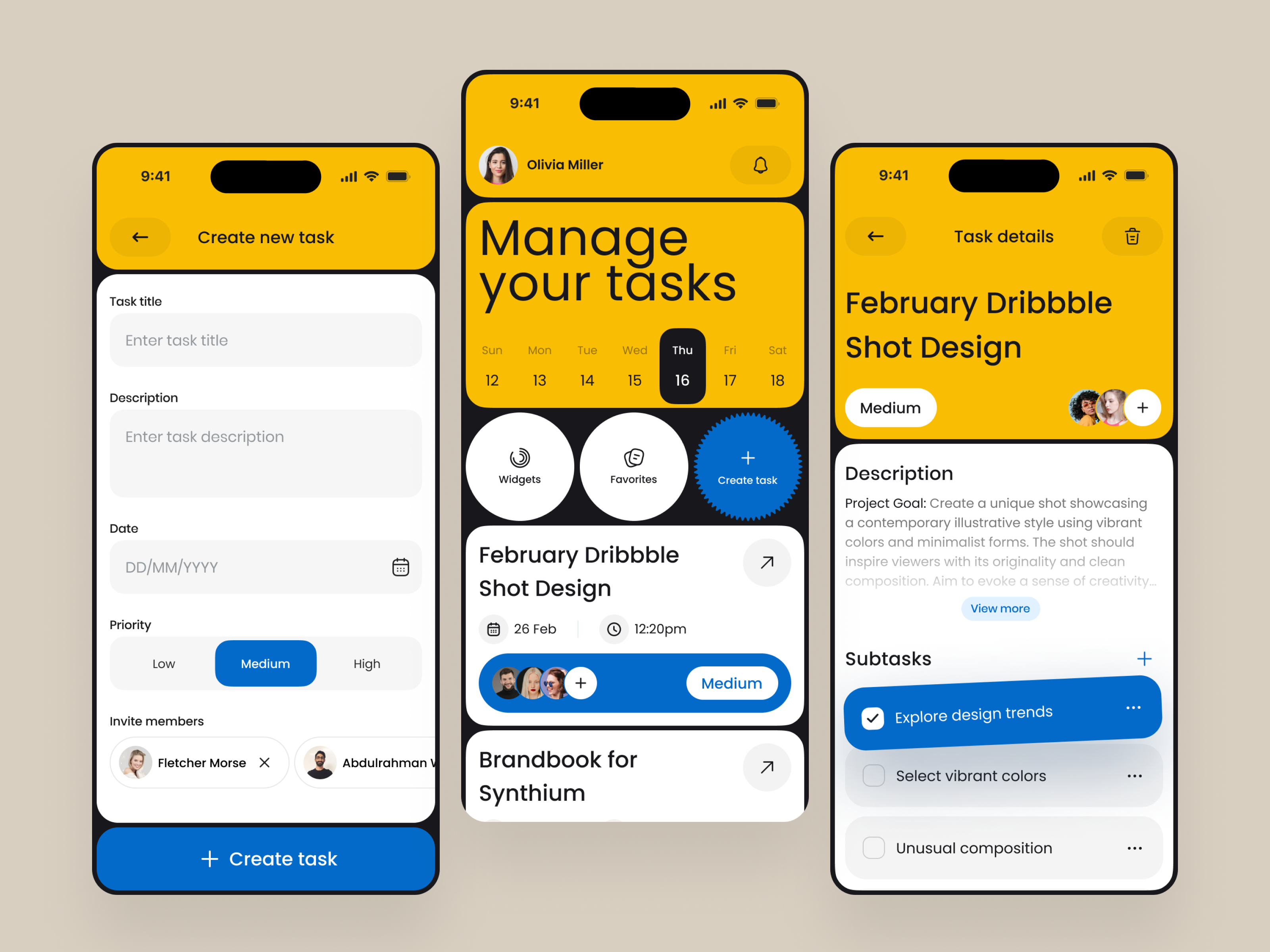 Task Tracking Mobile App by Dan on Dribbble