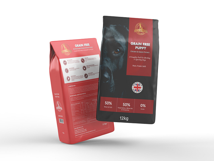 DOG FOOD Pouch Packaging Design by Umair Studio on Dribbble