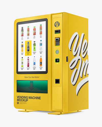Free Download PSD Vending Machine Mockup by John william on Dribbble