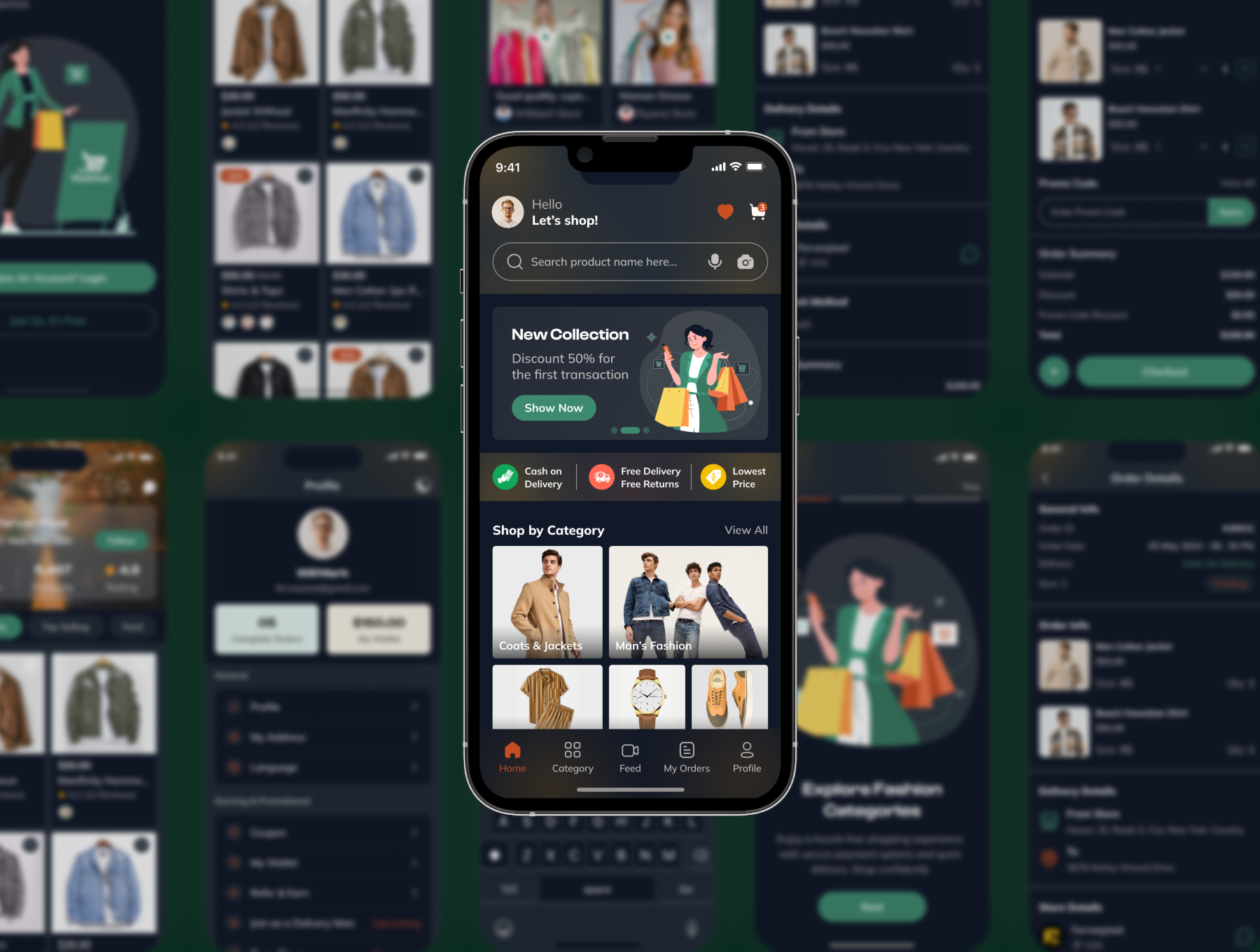 Clothing Store & Fashion E-Commerce Mobile App Ui Kit by Pixendesign on ...