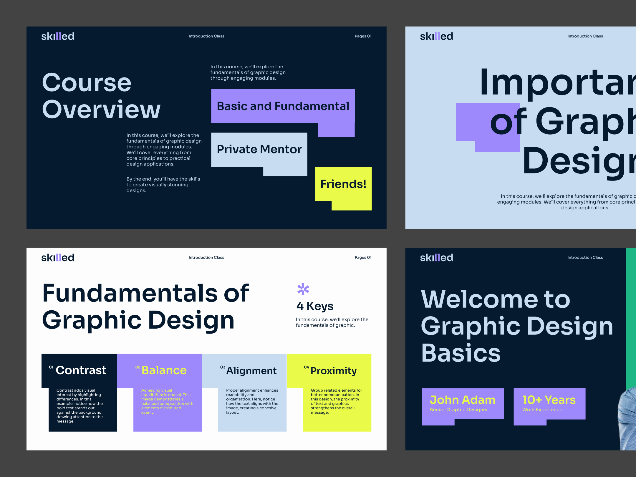 Skilled Online Course – Pitch Deck by SlabPixel Designer for SlabPixel ...