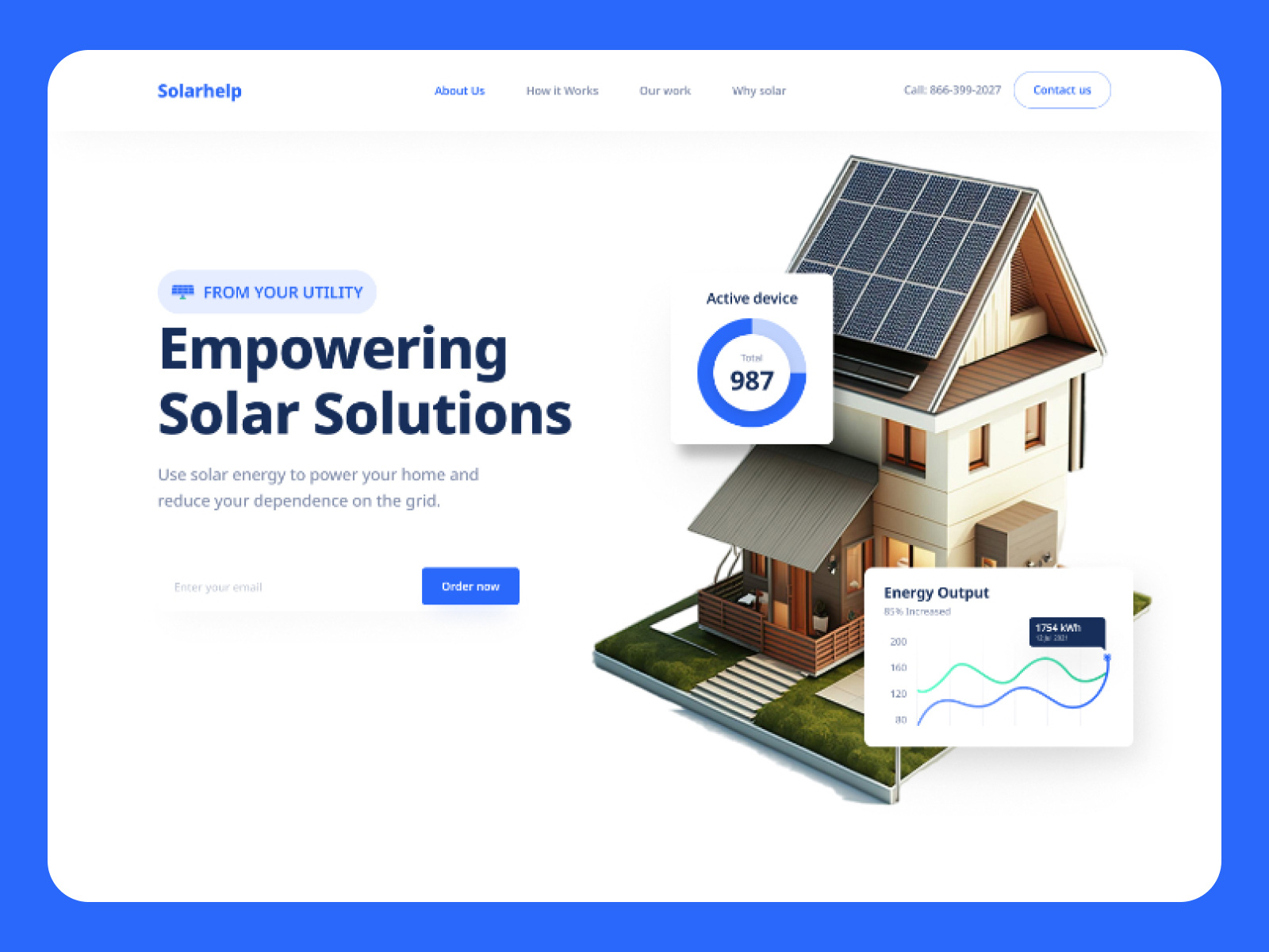 Solar Panel Website UI Design by M. Alauddin Bhuiyan for Arham Techpro ...
