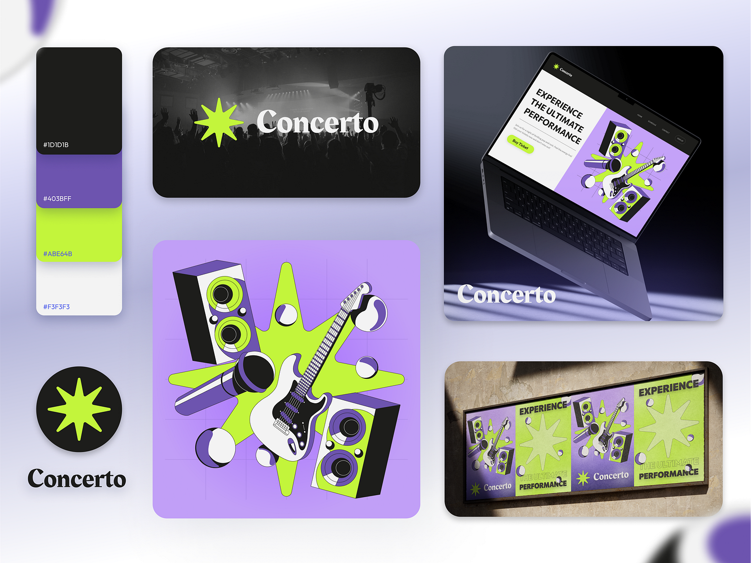 Concerto - Concert Organizer Brand by Heykiyou for Pickolab Studio on ...