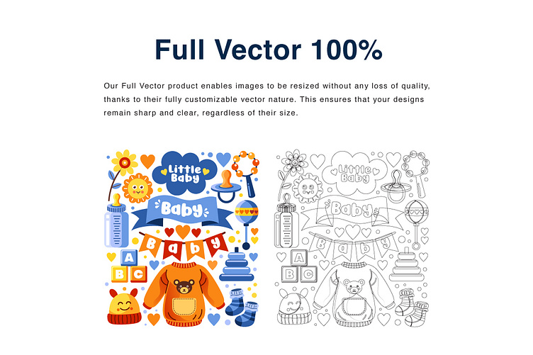 Baby Elements Vector Illustration by ianmikraz on Dribbble