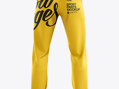 Free Download Sport Pants Mockup - Back View by Akiko sakura on Dribbble