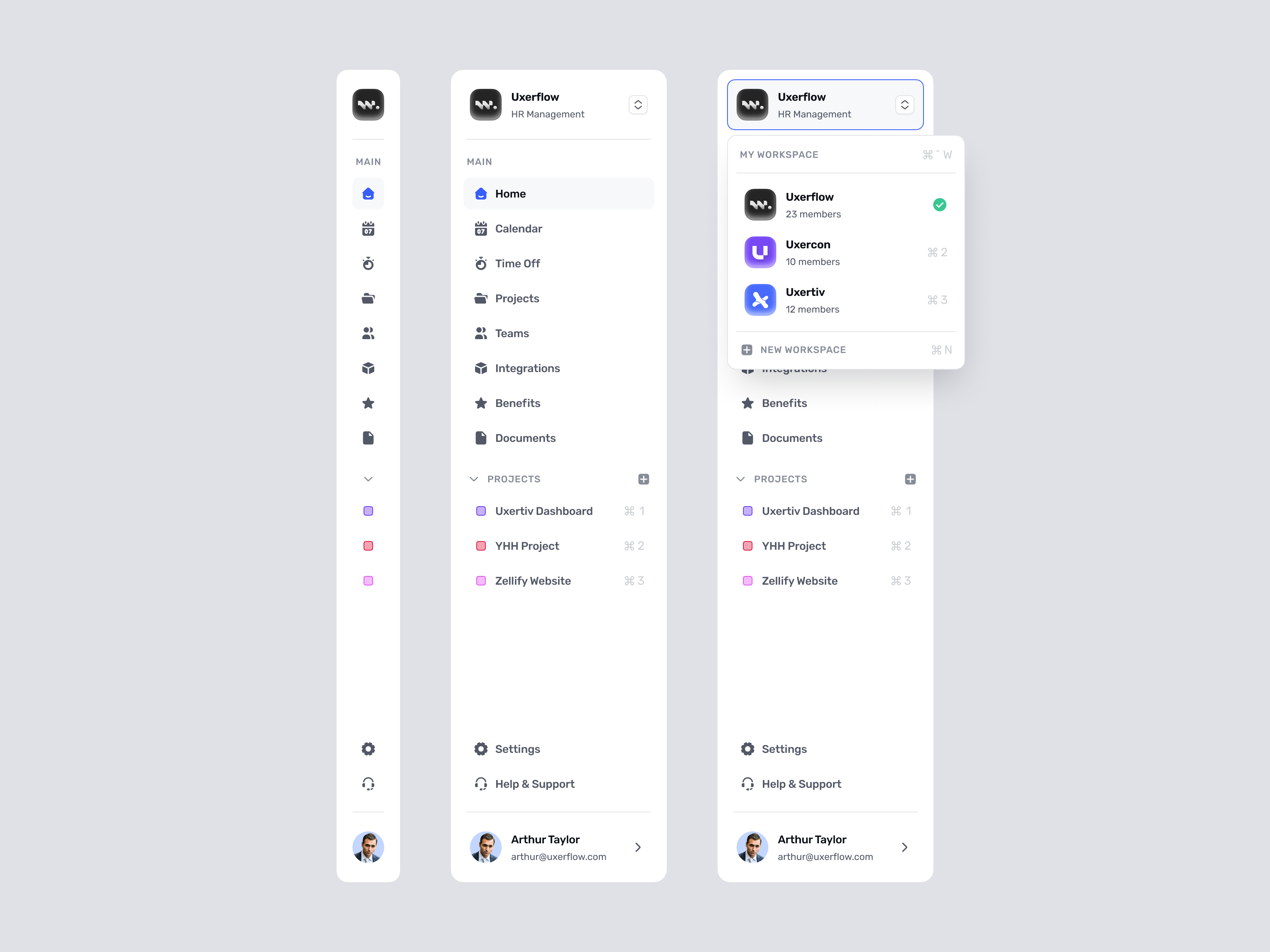 Uxer Digital - Sidebar Navigation Dashboard by Rizki AR Khomaini for ...