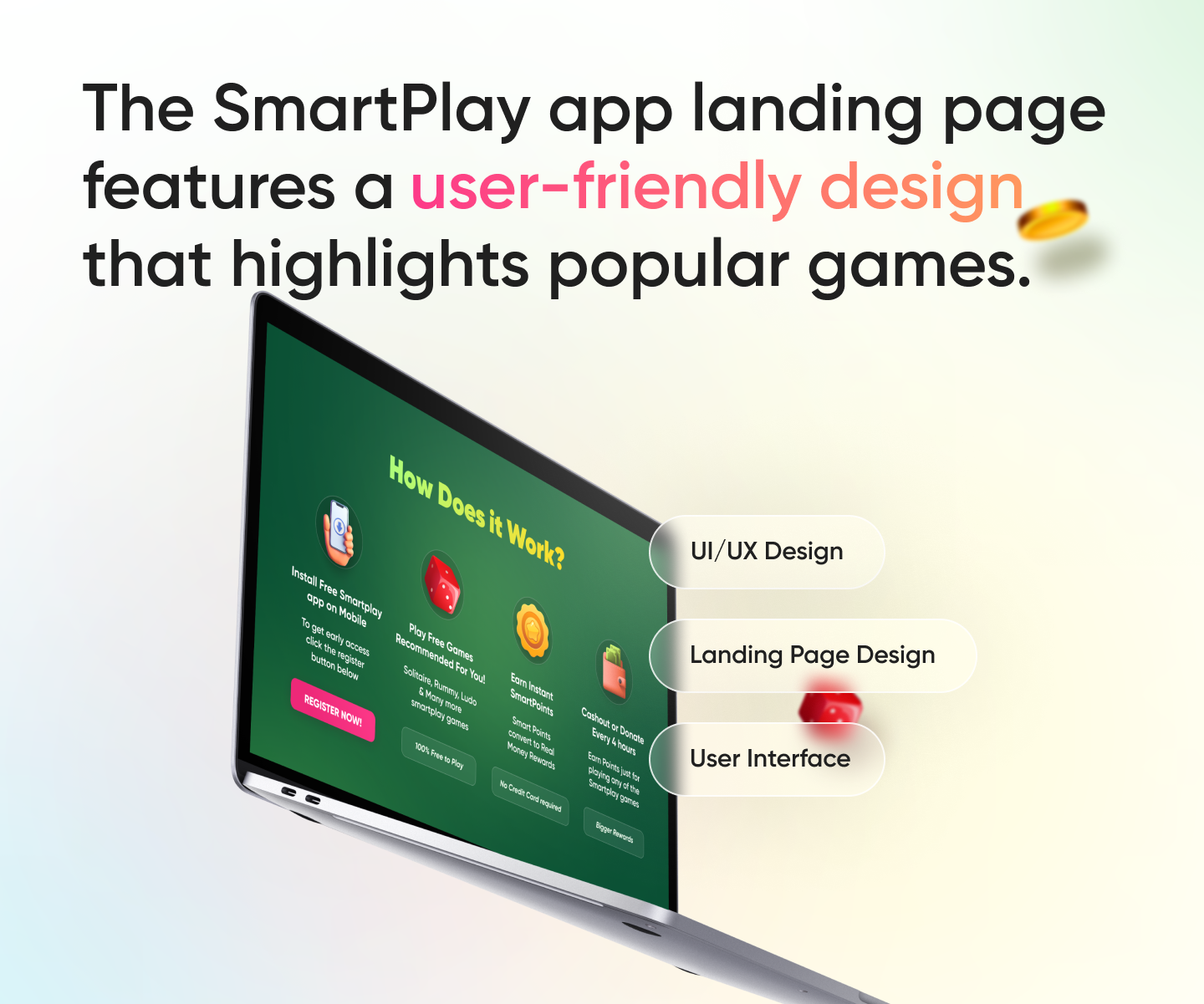 Landing Page Design - Game Rewards by Monish (UI/UX Designer | Web ...