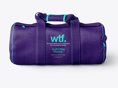 Free Download PSD Duffel Bag Mockup by John william on Dribbble