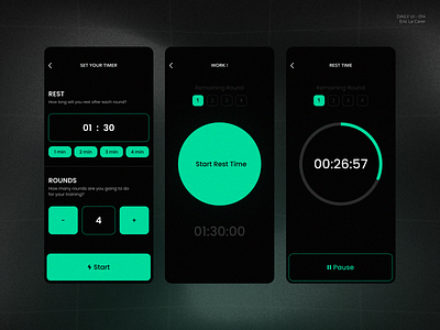 Countdown Timer - Daily UI 014 by Eric Le Carer on Dribbble