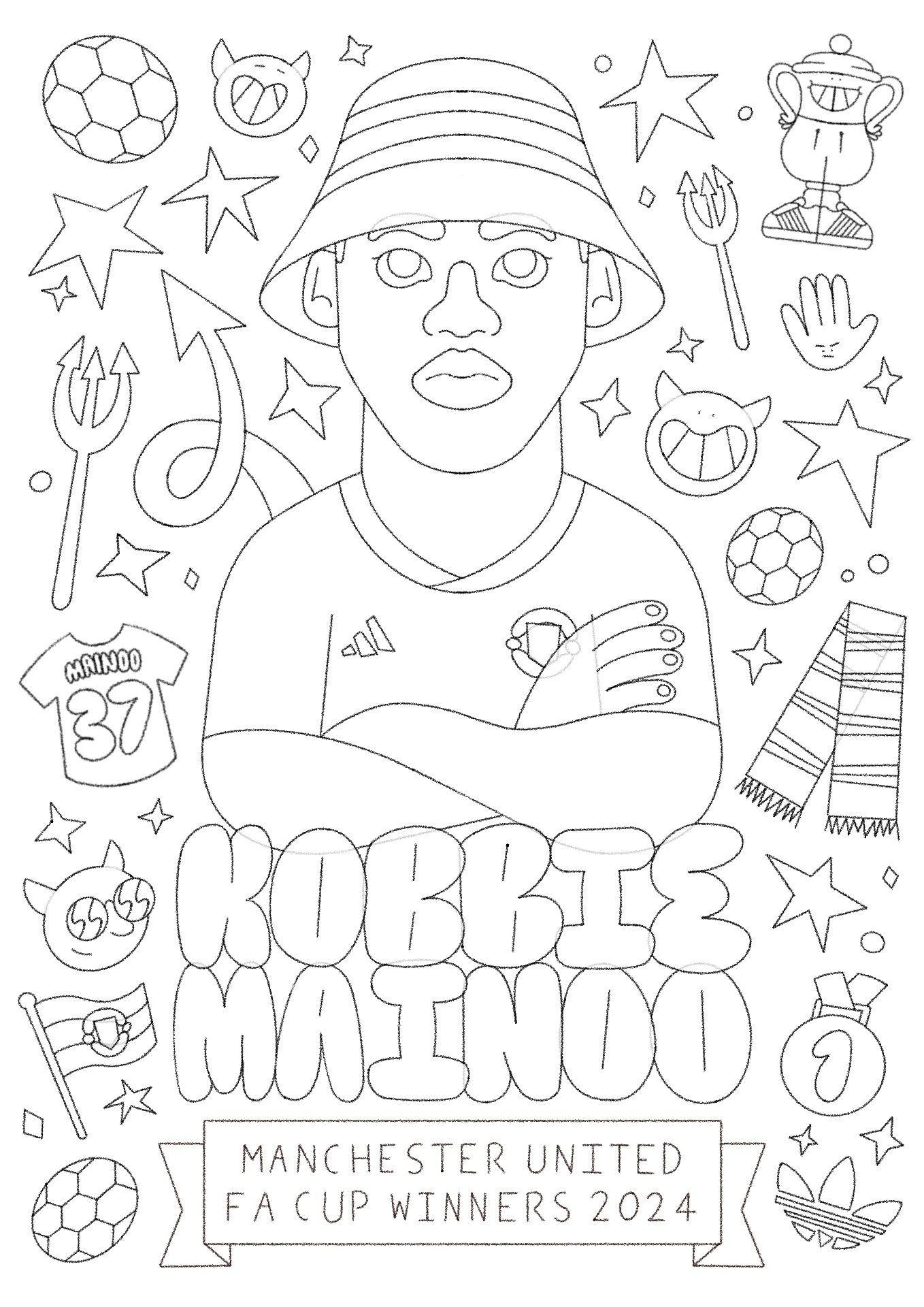 Kobbie Mainoo by Rick Hyde on Dribbble