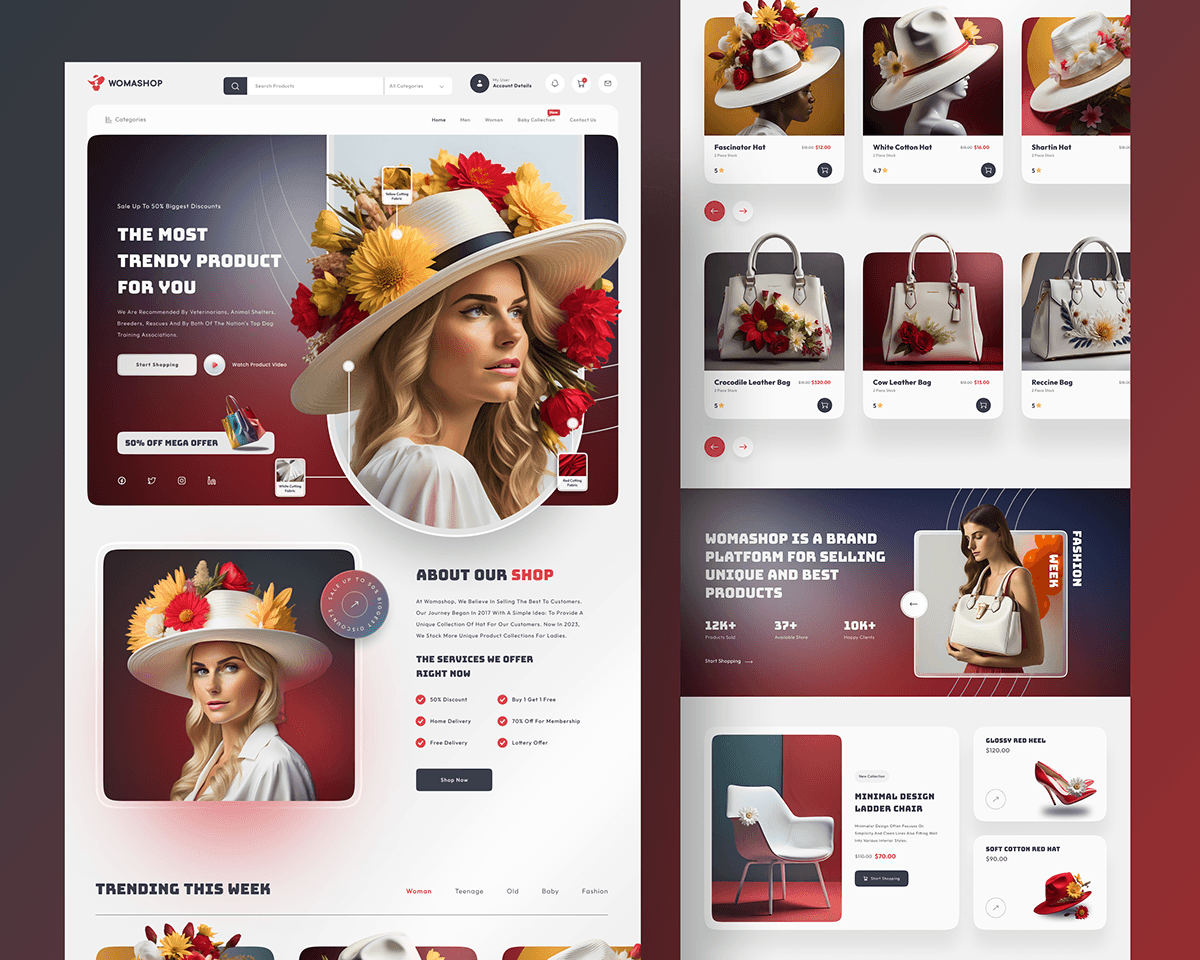 E-commerce Website Design by Ahsan Ismail on Dribbble