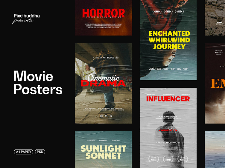Movie Posters Collection by Pixelbuddha on Dribbble