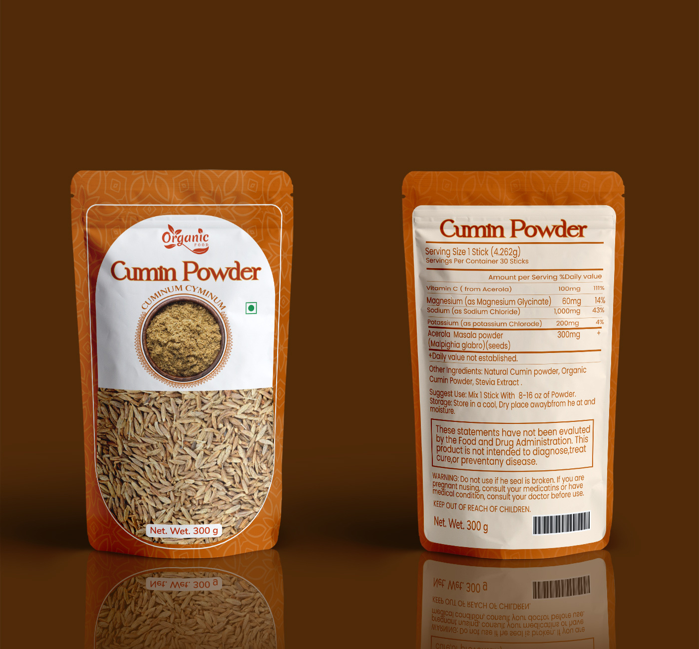 Cumin Powder pouch Packaging Design by Rekha Akter on Dribbble