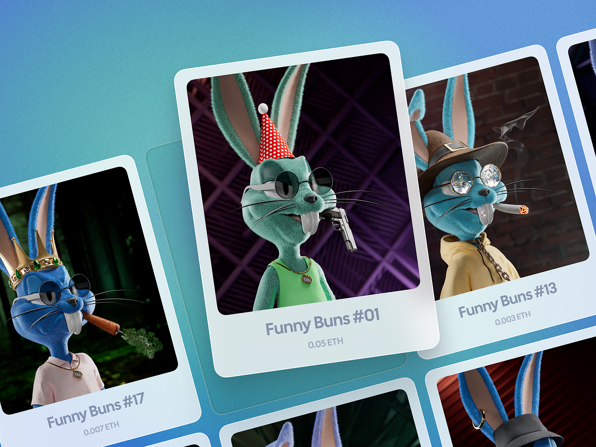 Funny Buns NFT by Peppermint on Dribbble