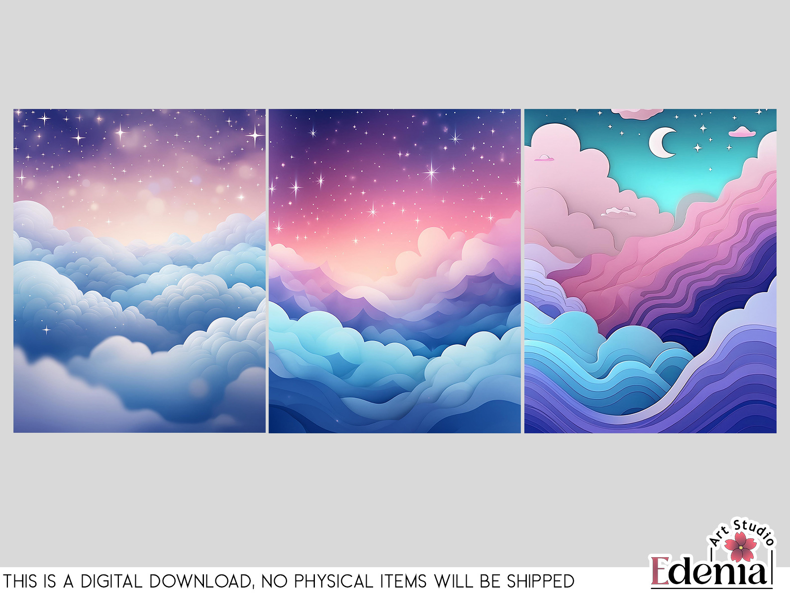 Quilted Paper Clouds by Melanie on Dribbble