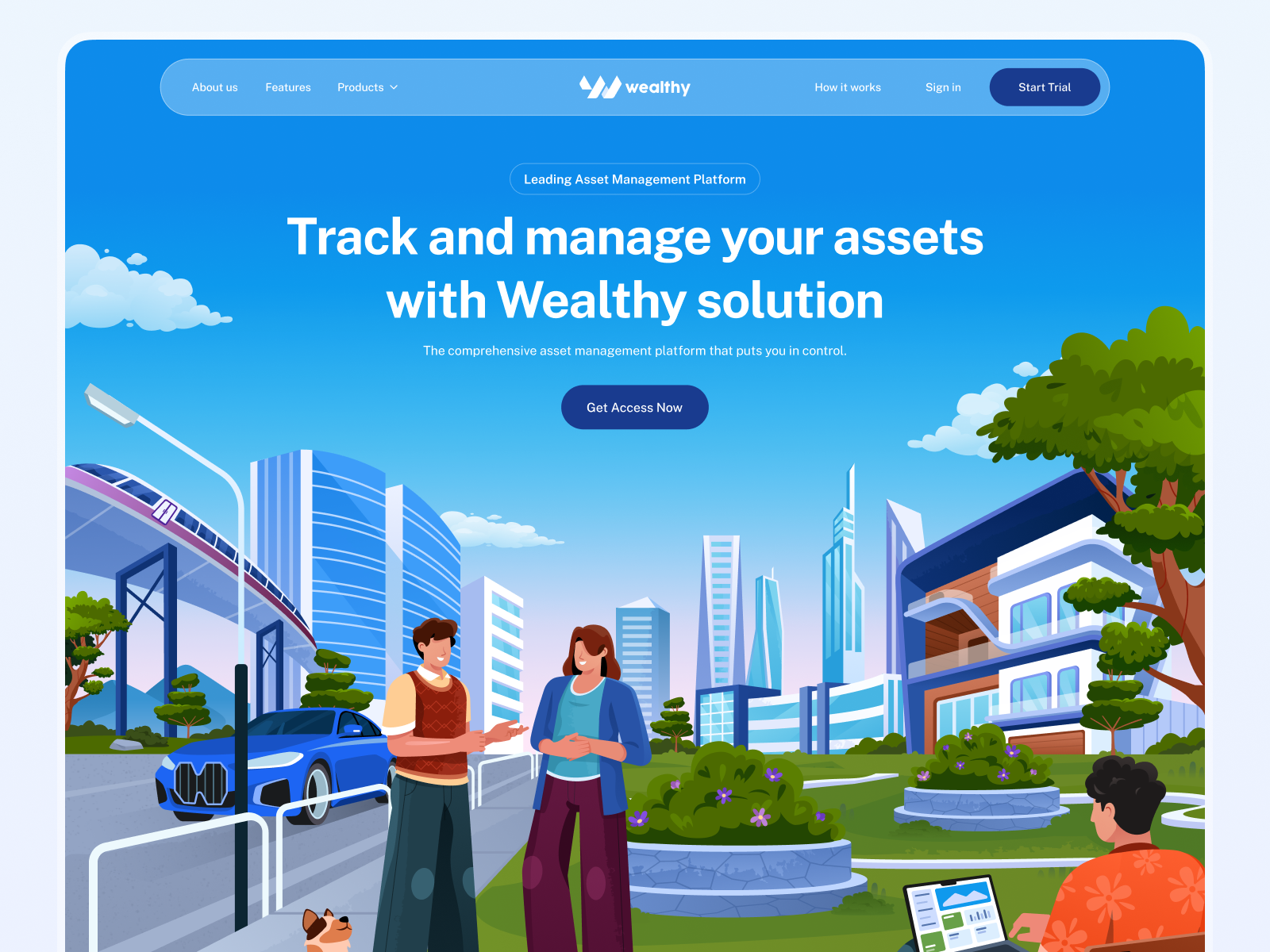 Wealthy - Asset Management Dashboard Landing Page Animation 💰 by Orely ...