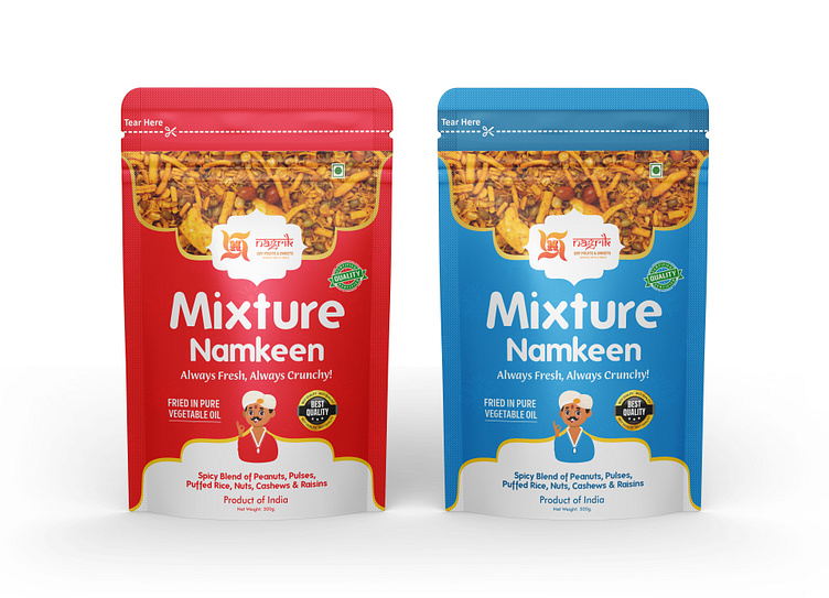 Mix Namkeen Pouch Design by eCare Packaging on Dribbble