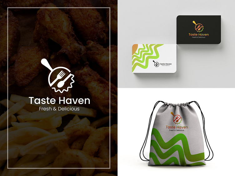 Taste Haven Modern Delicious food logo design by Rasel Ahmed on Dribbble
