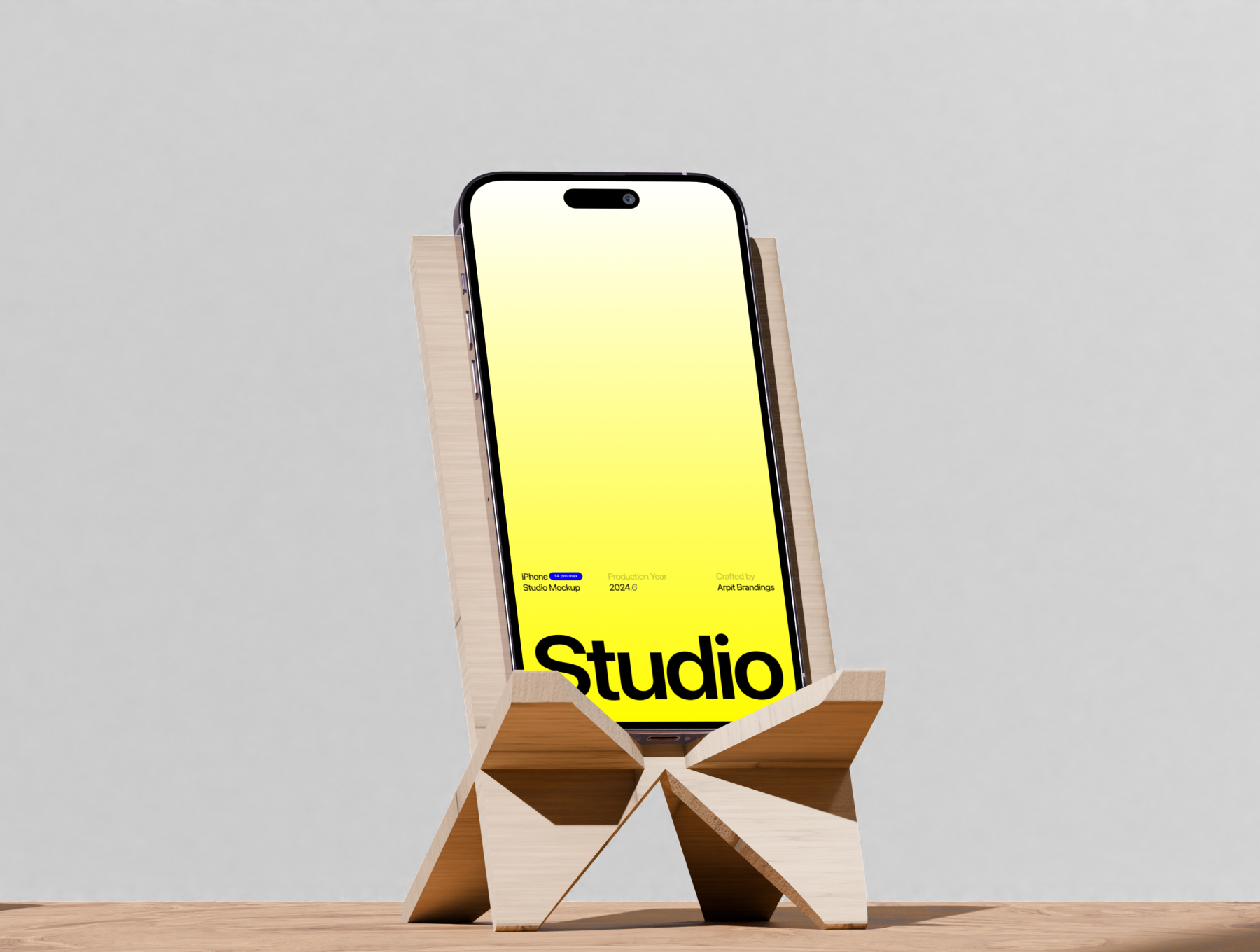 Animated iPhone Studio Mockup by Arpit Brandings on Dribbble