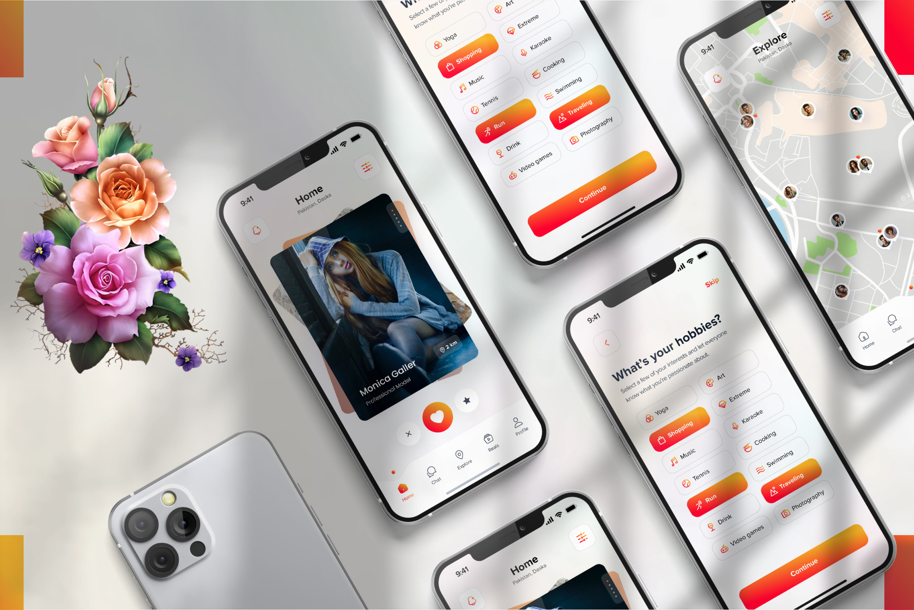 LinkUp Dating Mobile App UI Kit by Sabir_designbox on Dribbble