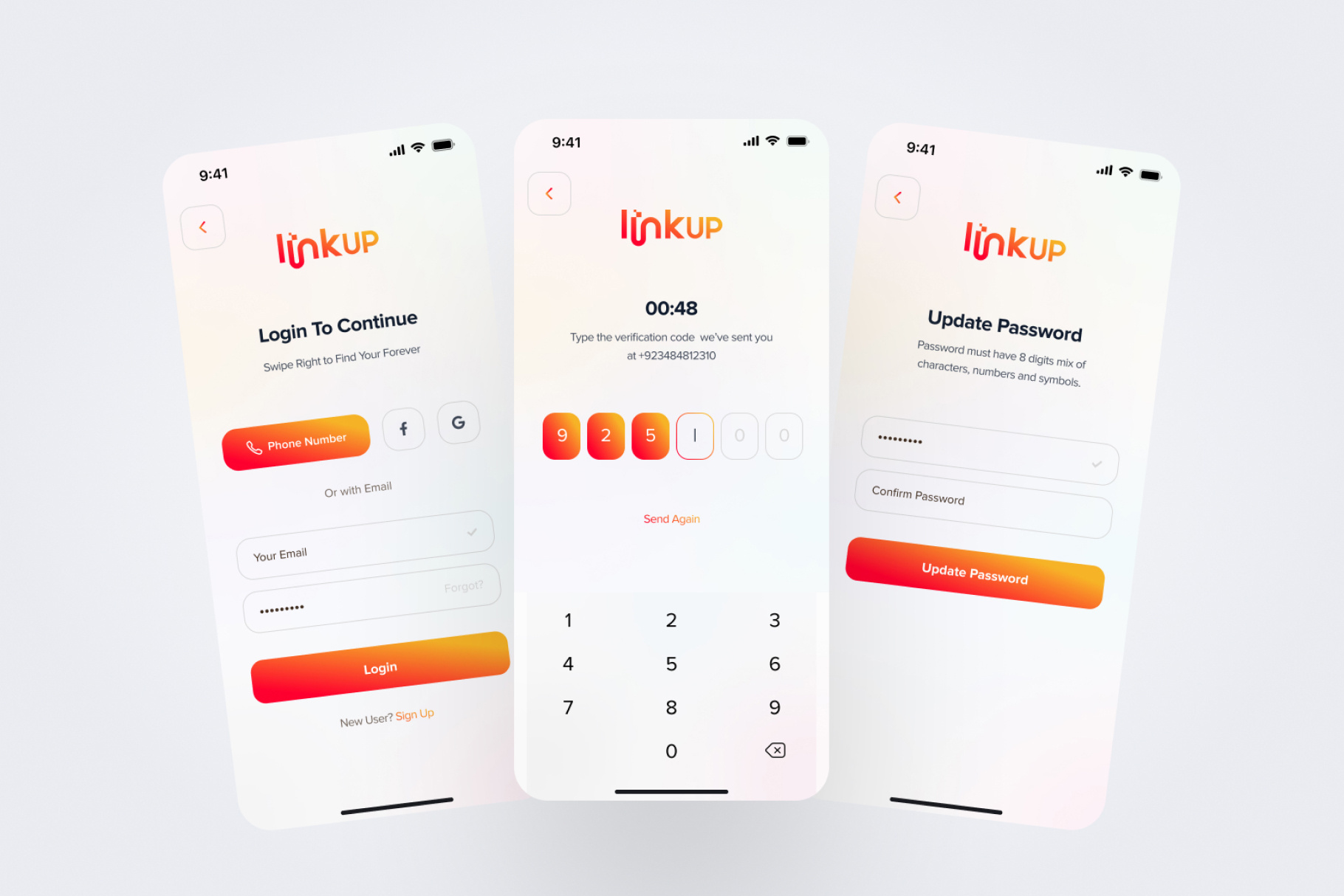 LinkUp Dating Mobile App UI Kit by Sabir_designbox on Dribbble