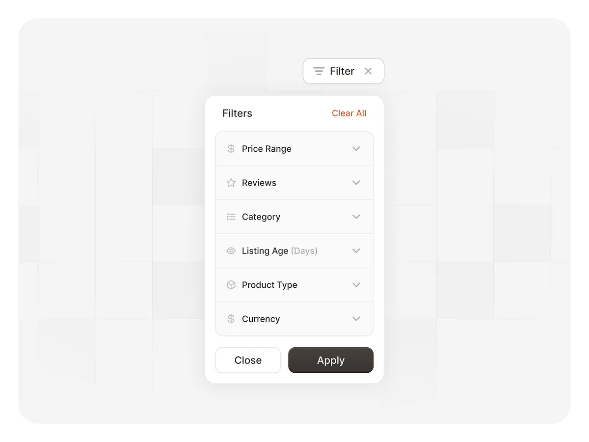 Browse thousands of Dropdown Filter images for design inspiration ...