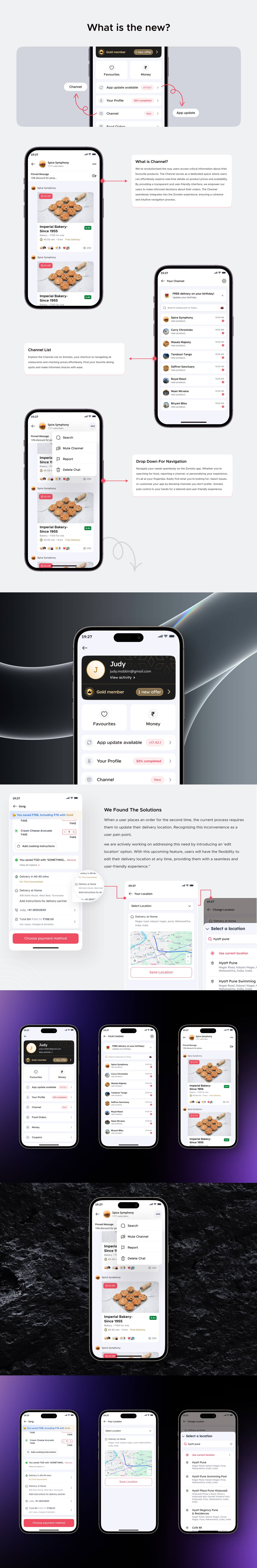 Zomato food delivery mobile app - case study ui/ux design by Naimur ...