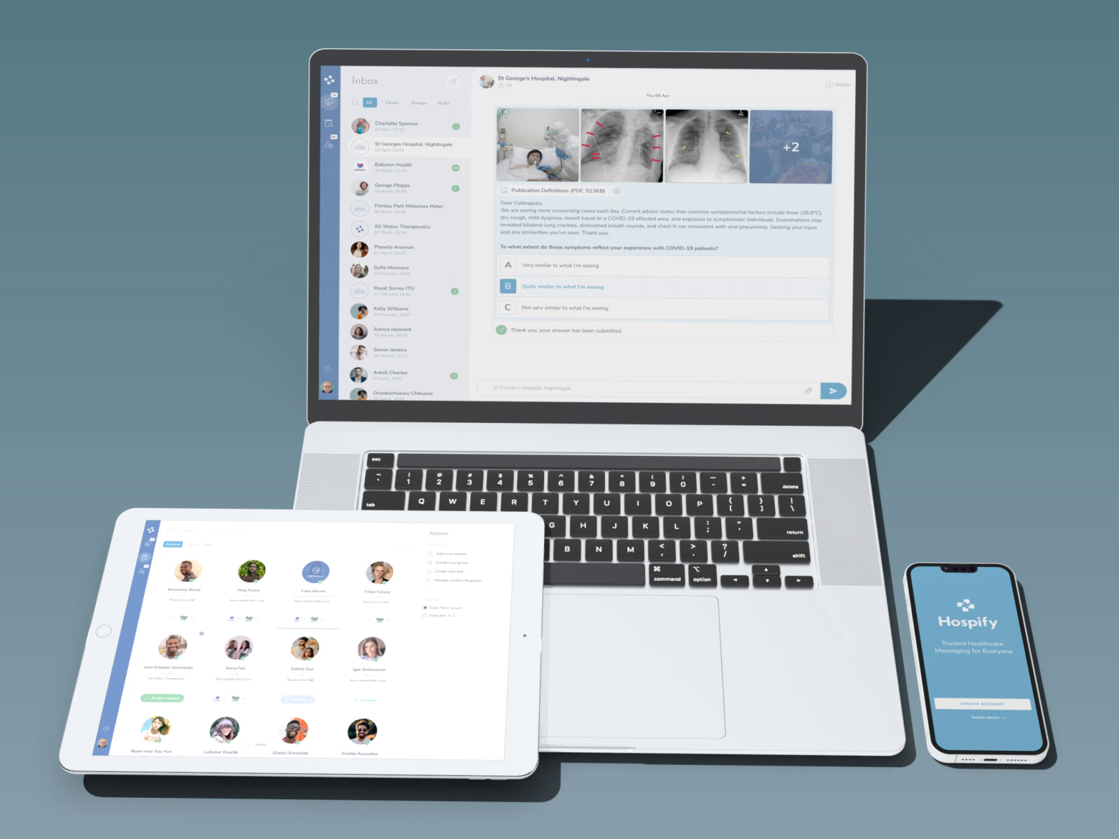 Encrypted messaging system by Ed Kemp for Full Clarity on Dribbble