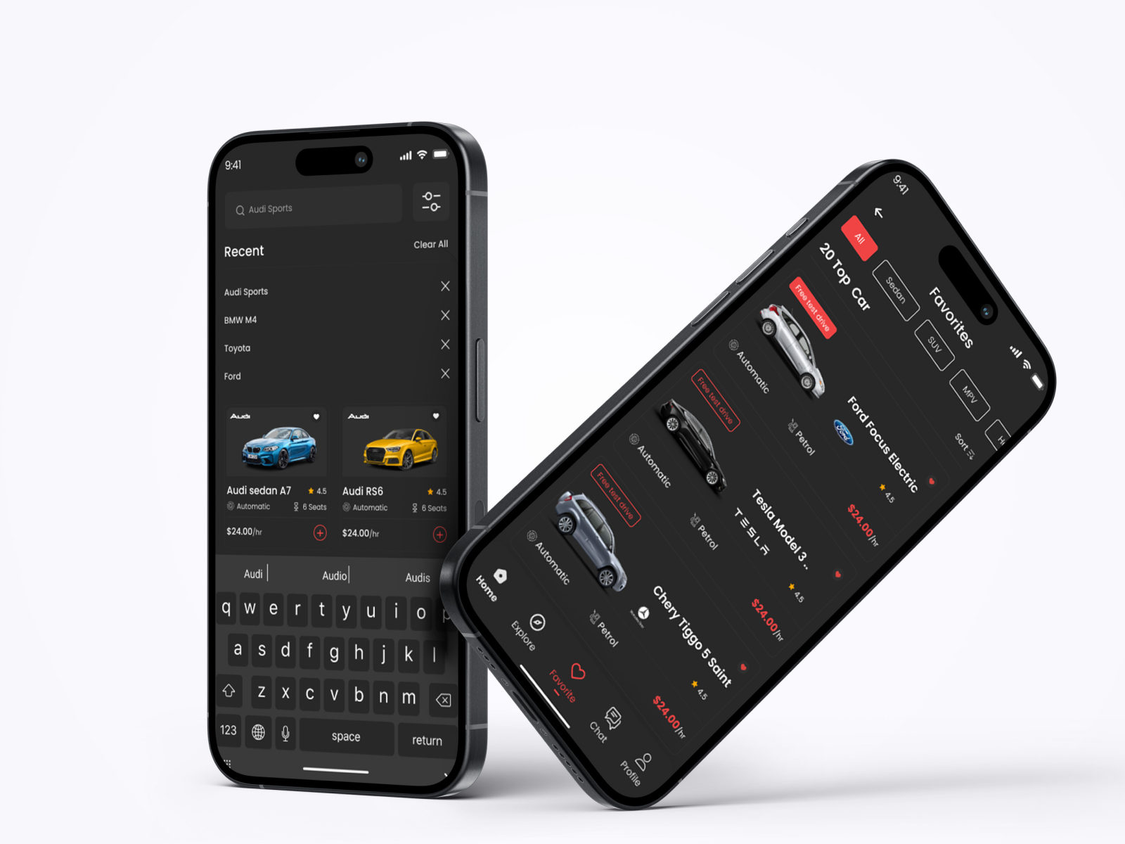 Car Rental Mobile App UI Design (Dark) 🚙 by Jarviz Lab || UI/UX Design ...