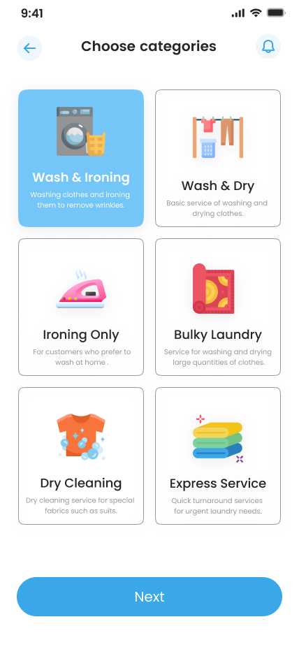 Laundry App UI UX by Sami on Dribbble