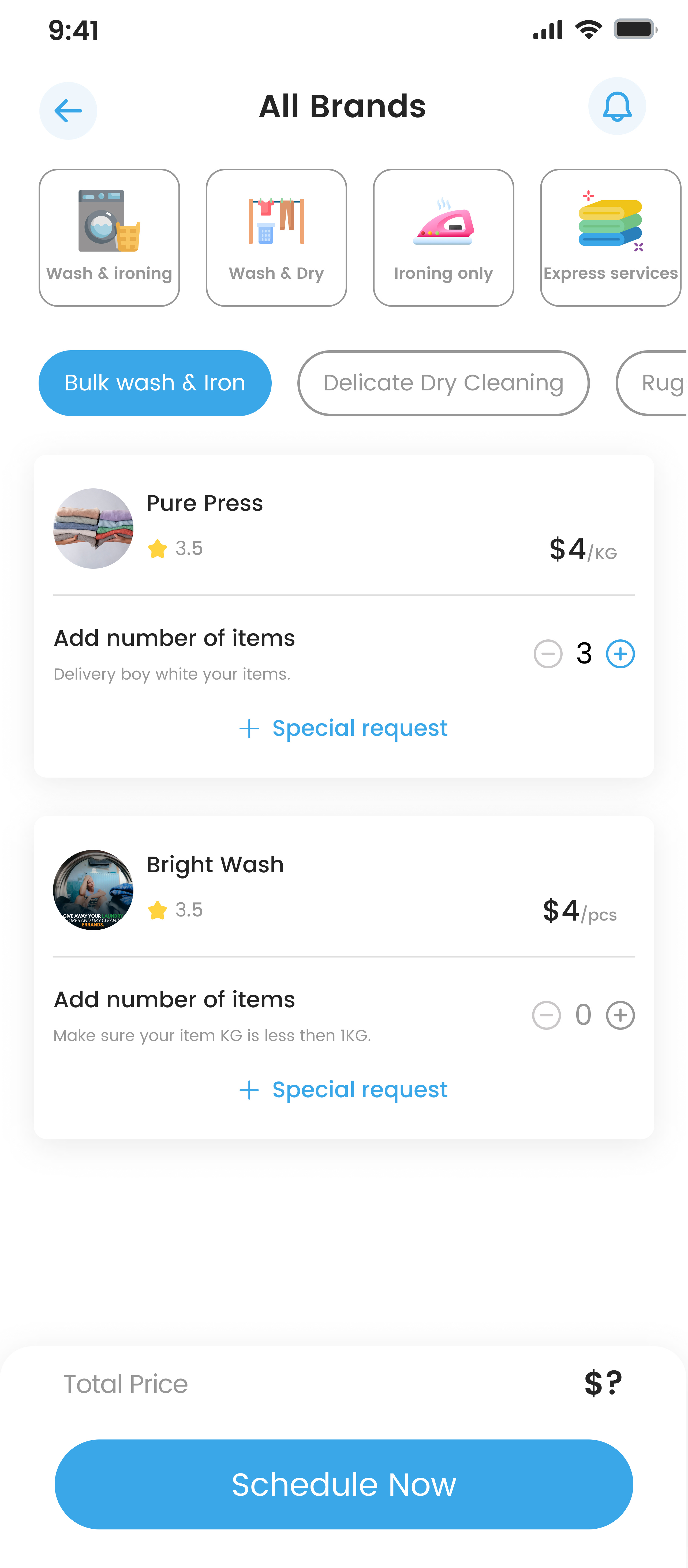Laundry App UI UX by Sami on Dribbble