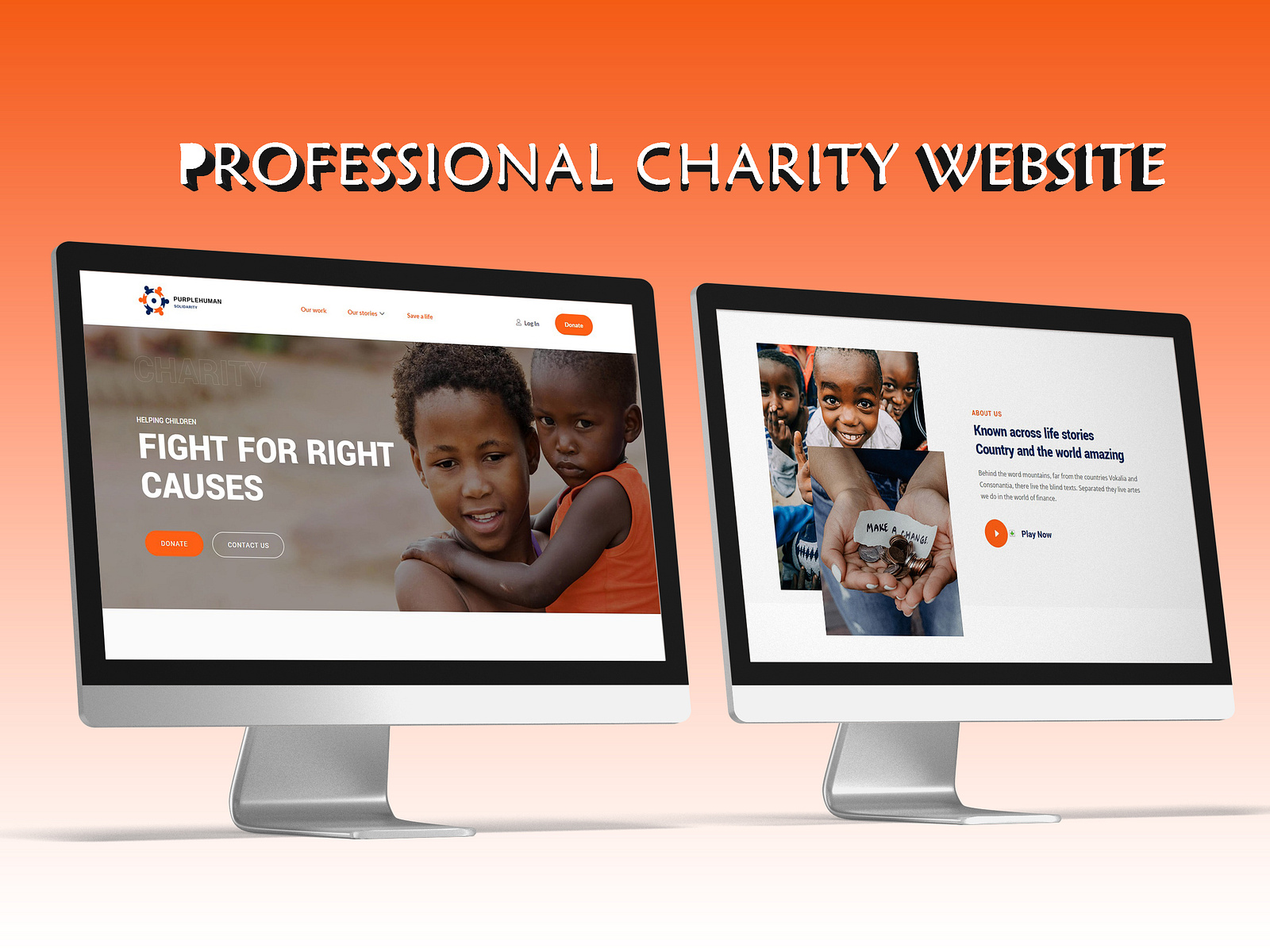 Charity website | NGO website | Fundraiser website by Daniel Olaleye on ...