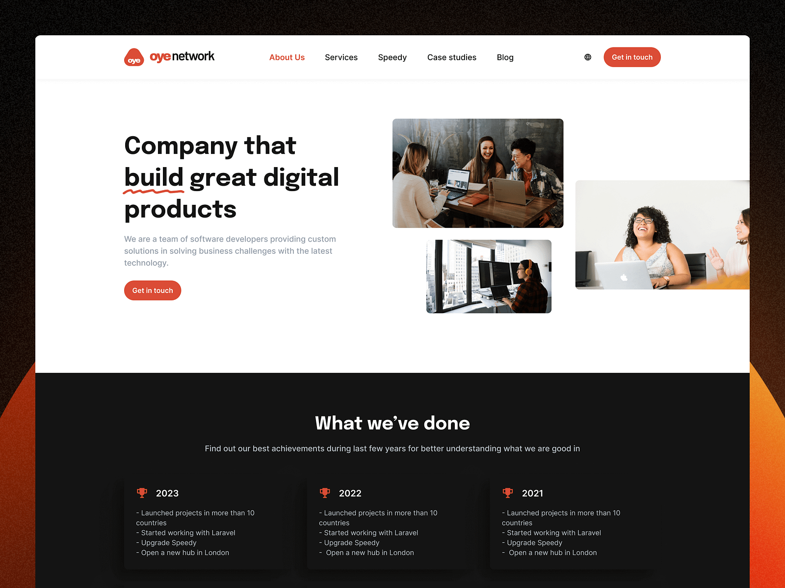 Web design - About us page by Viktoriia Ravlyk on Dribbble