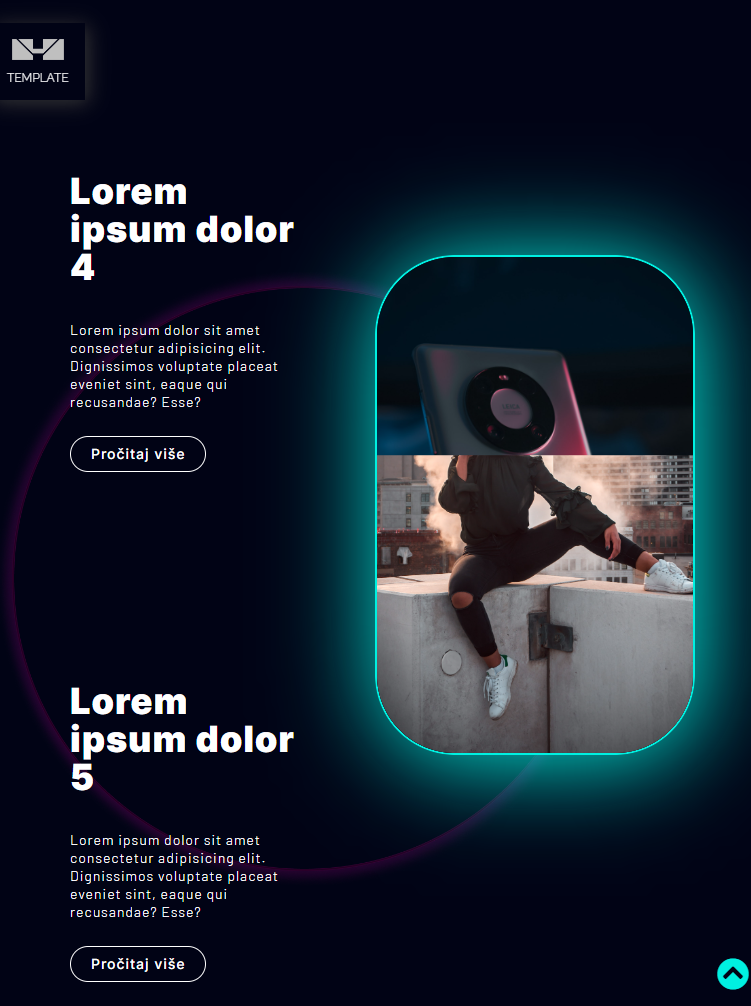 Template "Techno Theme" by Ivy Shoo on Dribbble