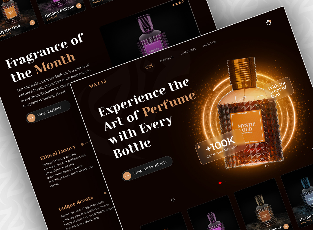 Parfum UI designs, themes, templates and downloadable graphic elements ...
