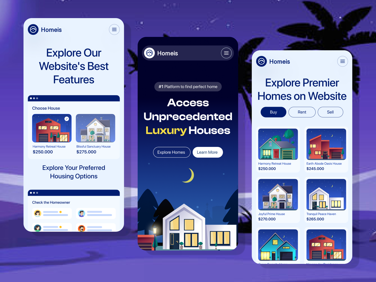 Homies-Real Estate Website by Awe Graphics on Dribbble