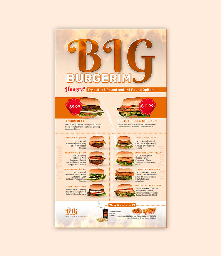 LCD Menu Card Design by Tasleem Khan on Dribbble