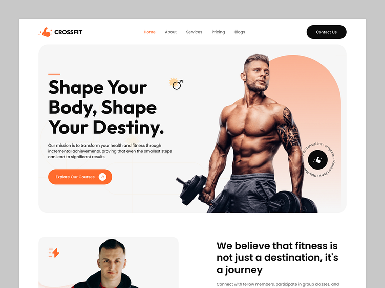GYM Landing Page Design by Sujon Hossain on Dribbble